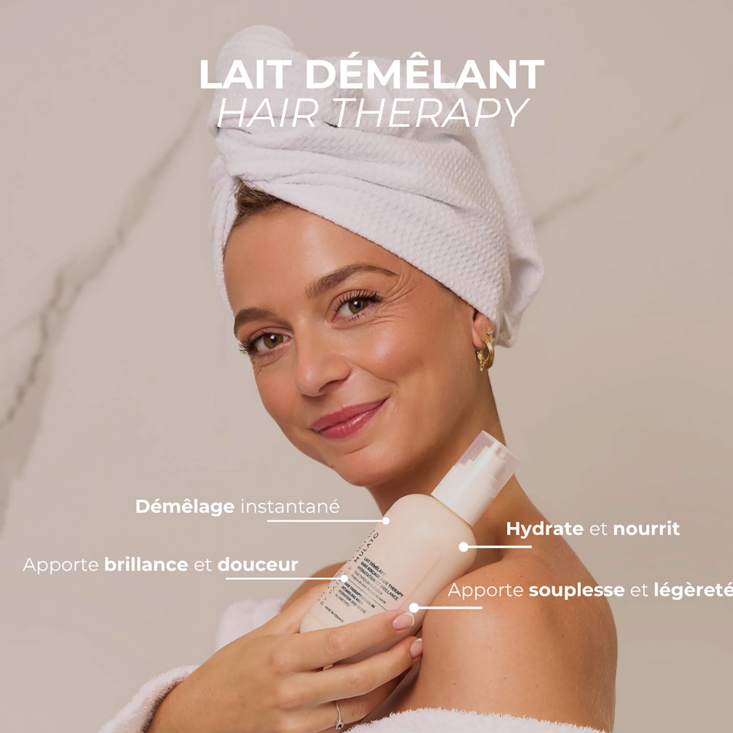 Lait Démêlant Sans Rinçage Hair Therapy Océane Avakian by Mulato 250 M ...