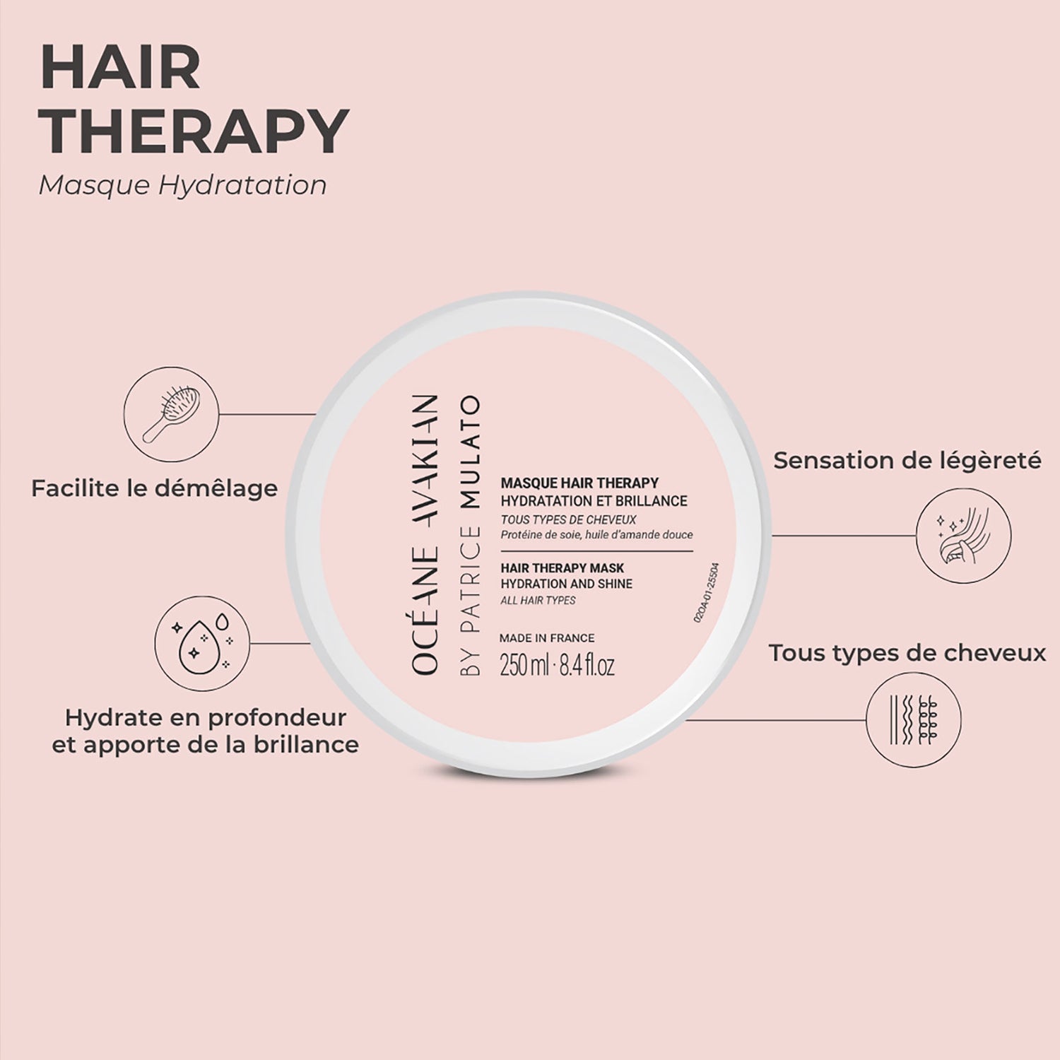 Masque Hydratation Hair Therapy Océane Avakian by Mulato – La ...