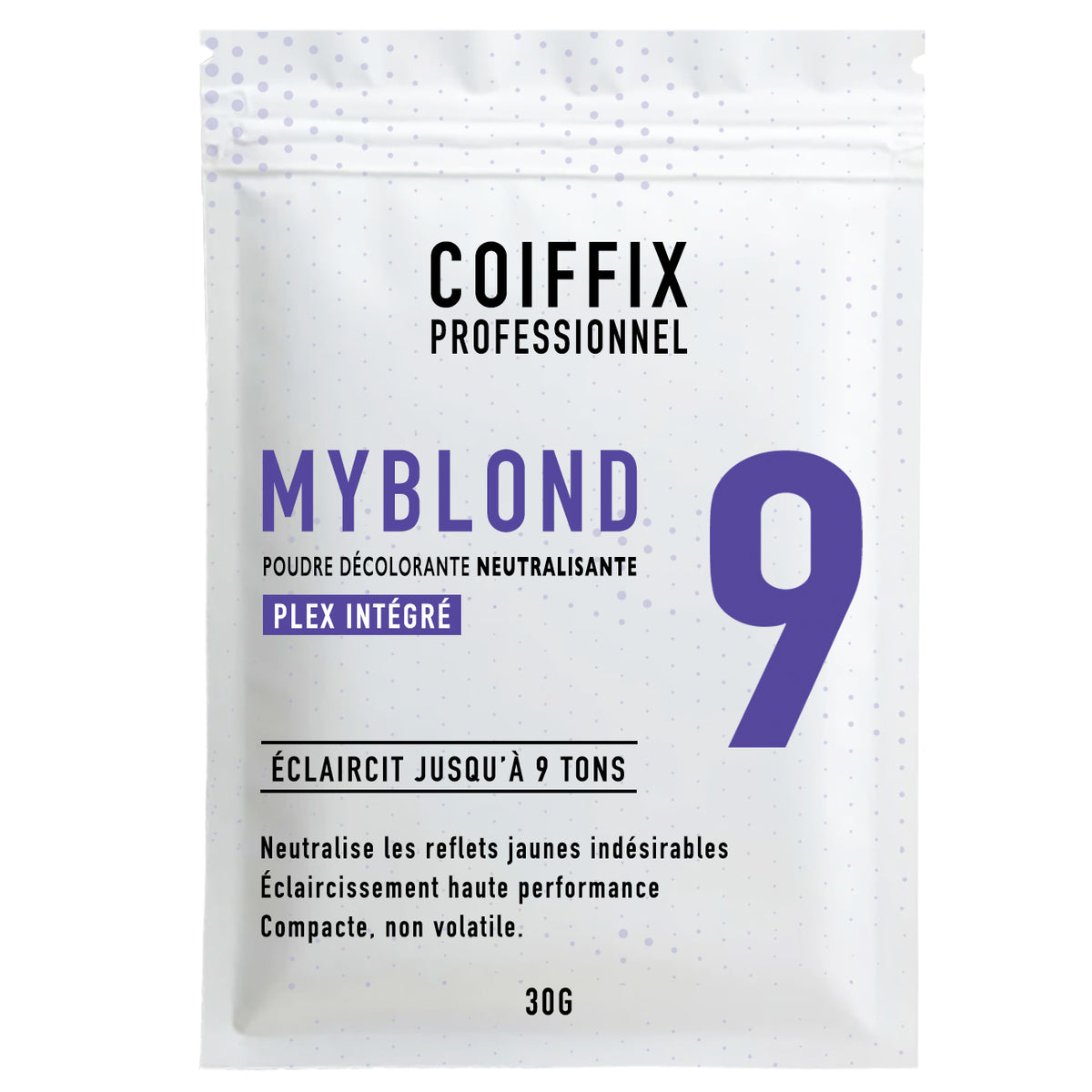 Poudre Décolorante 9 Tons MyBlond Coiffix Professionnel 30G – La ...
