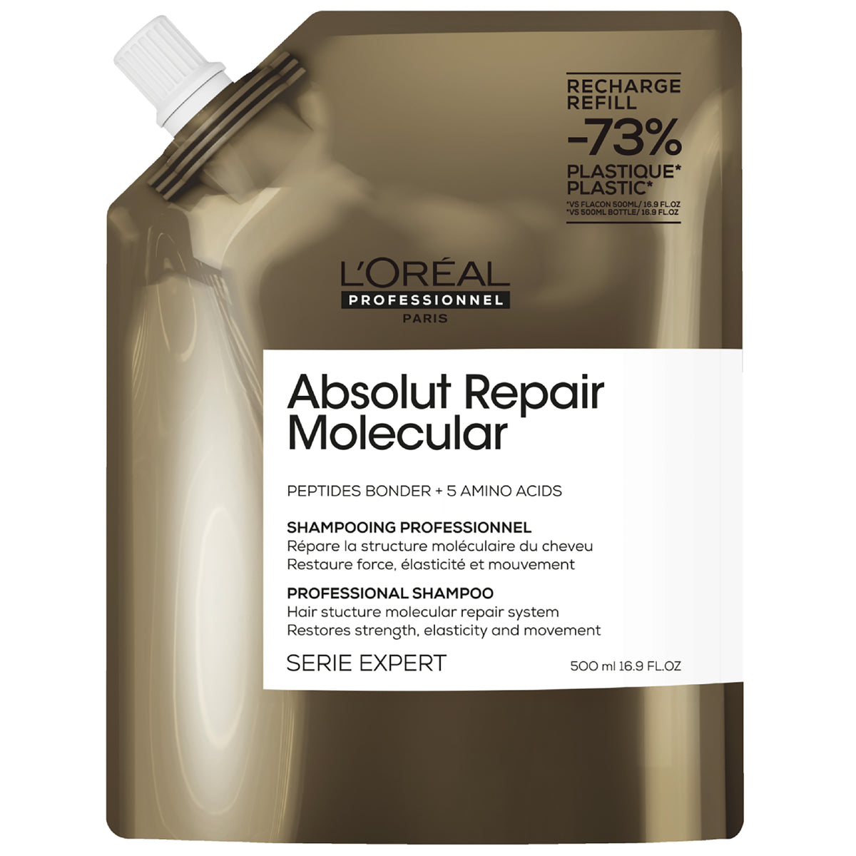 Éco-Recharge Shampoing Absolut Repair Molecular Serie Expert L'Oréal ...
