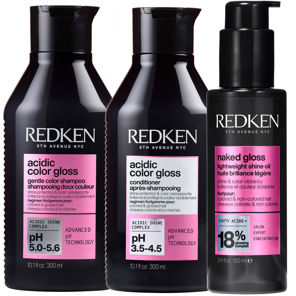 Trio Acidic Color Gloss Redken – La Plateforme du coiffeur